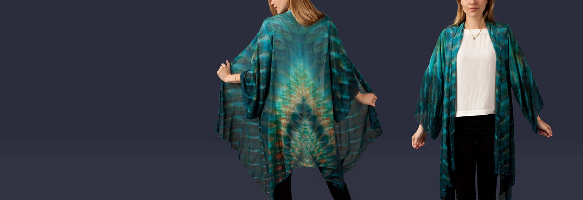 Silk Dusters for women | Womens long silk duster | Hand Dyed | 100% ...